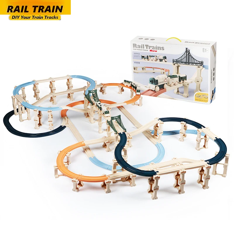 New-DIY-Rail-Train-Children-Toys-Puzzle-Assembled-Railway-Track ...
