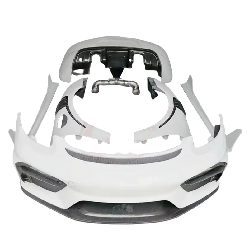 GT-style-body-kit-front-and-rear-bumper-side-skirt-hood-for-Porsche-981 ...