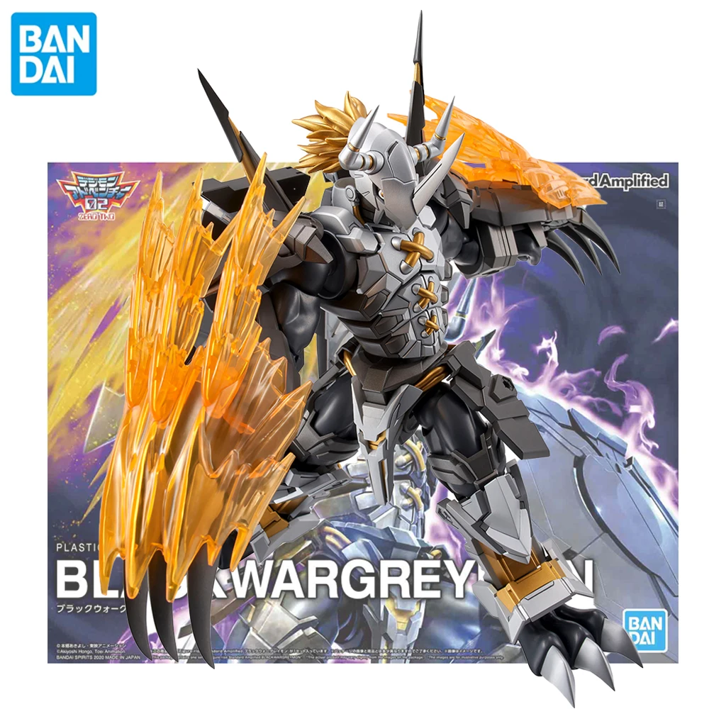 Original Bandai Digimon Adventure Black War Greymon Figure rise FRS ...