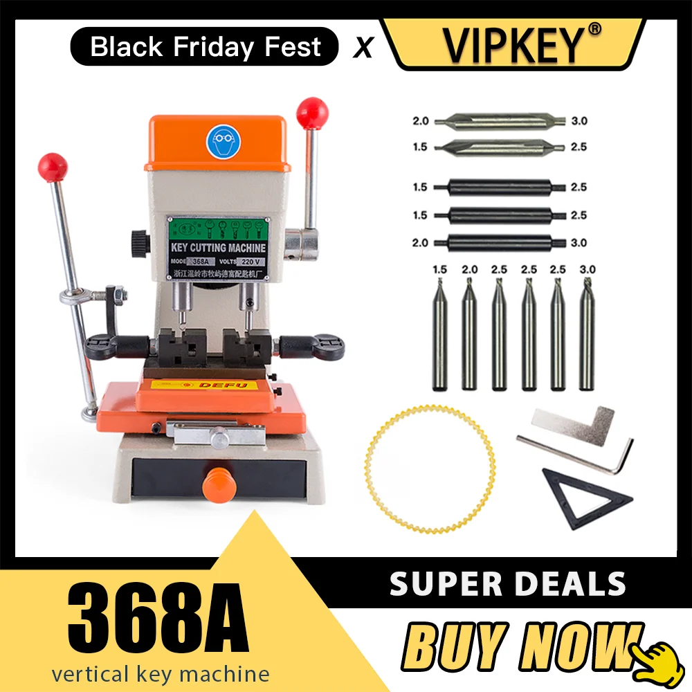 DeFu-368A-Key-Duplicating-Copy-Machine-180w-Key-Cutting-Machine-Drill ...