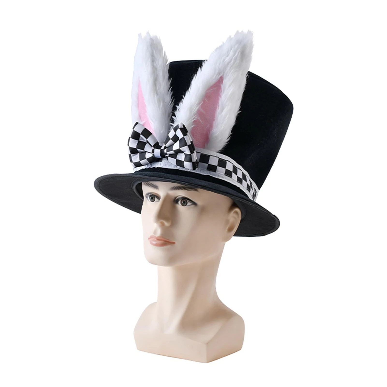 Easter Man Velvet Bunny Ear Top Hat Cute Seasonable Hand Wash Dress Up ...