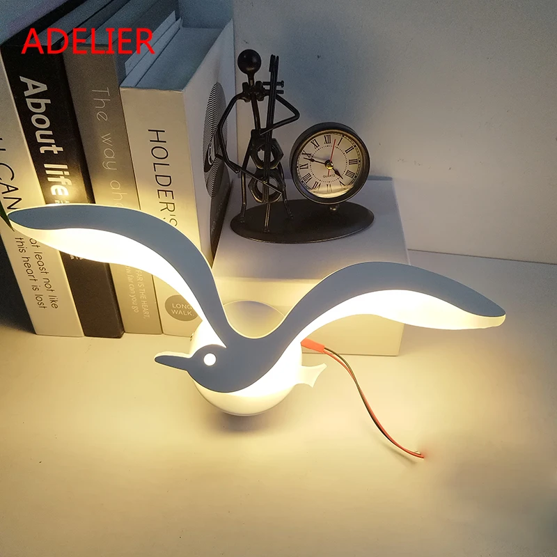 ADELIER Modern LED Art birds design wall lamps Home decor living room ...