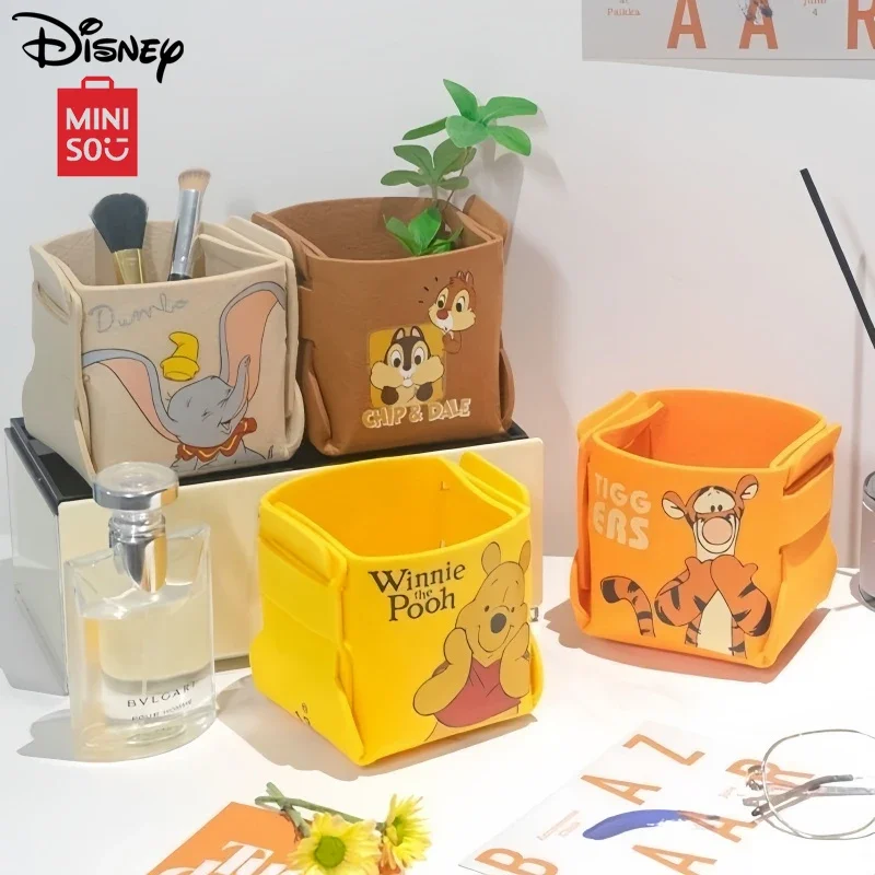 MINISO-Disney-Lotso-Desktop-Organizer-Box-Kawaii-PoohBear-Foldable ...