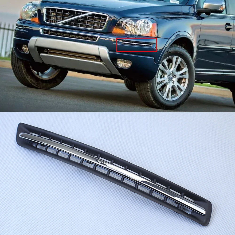 Car-Left-Or-Right-Chrome-Front-Bumper-Air-Vent-Cover-Trim-Grille ...