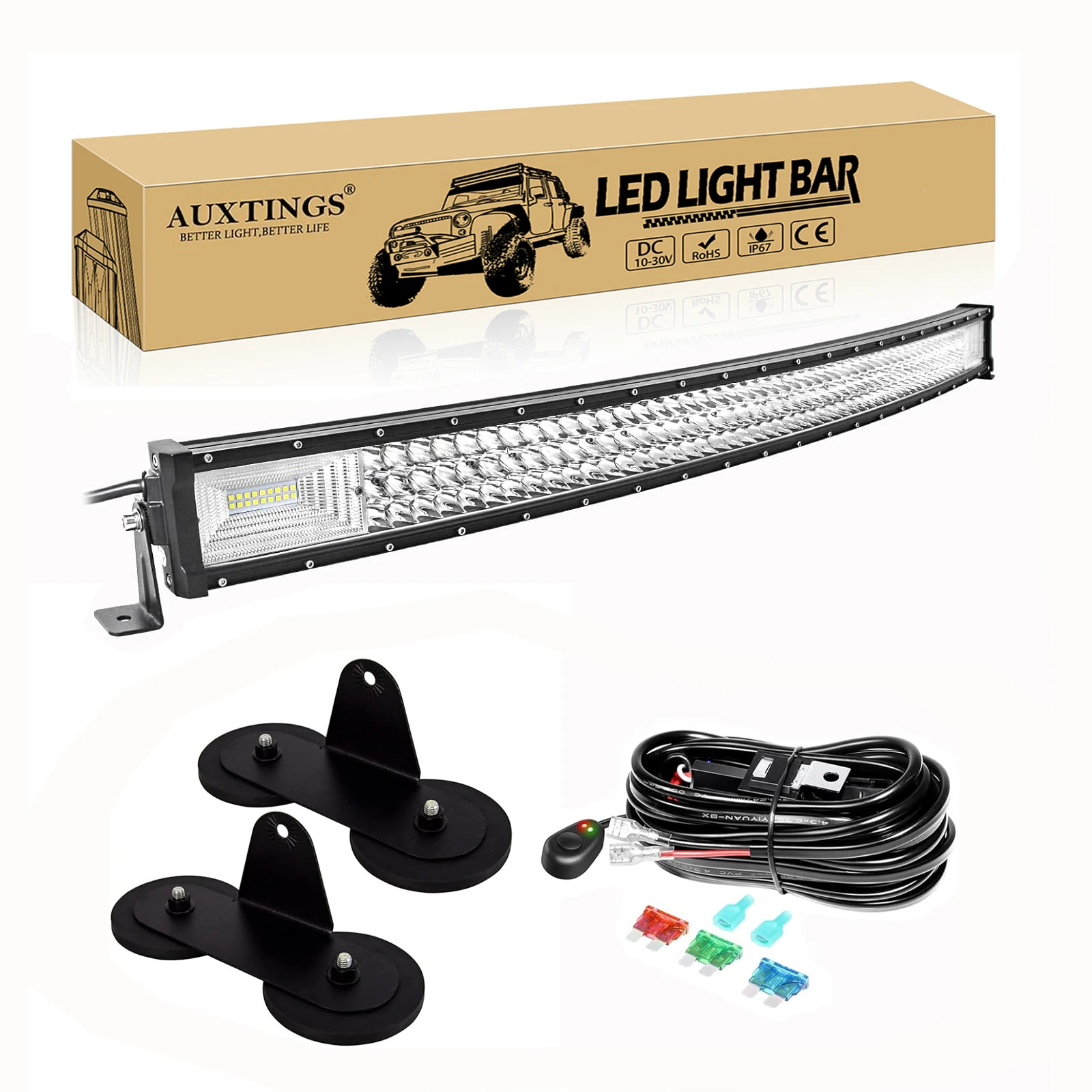 7D-22-52in-Curved-270W-675W-Off-Road-LED-Light-Bar-with-Strong-Magnet ...