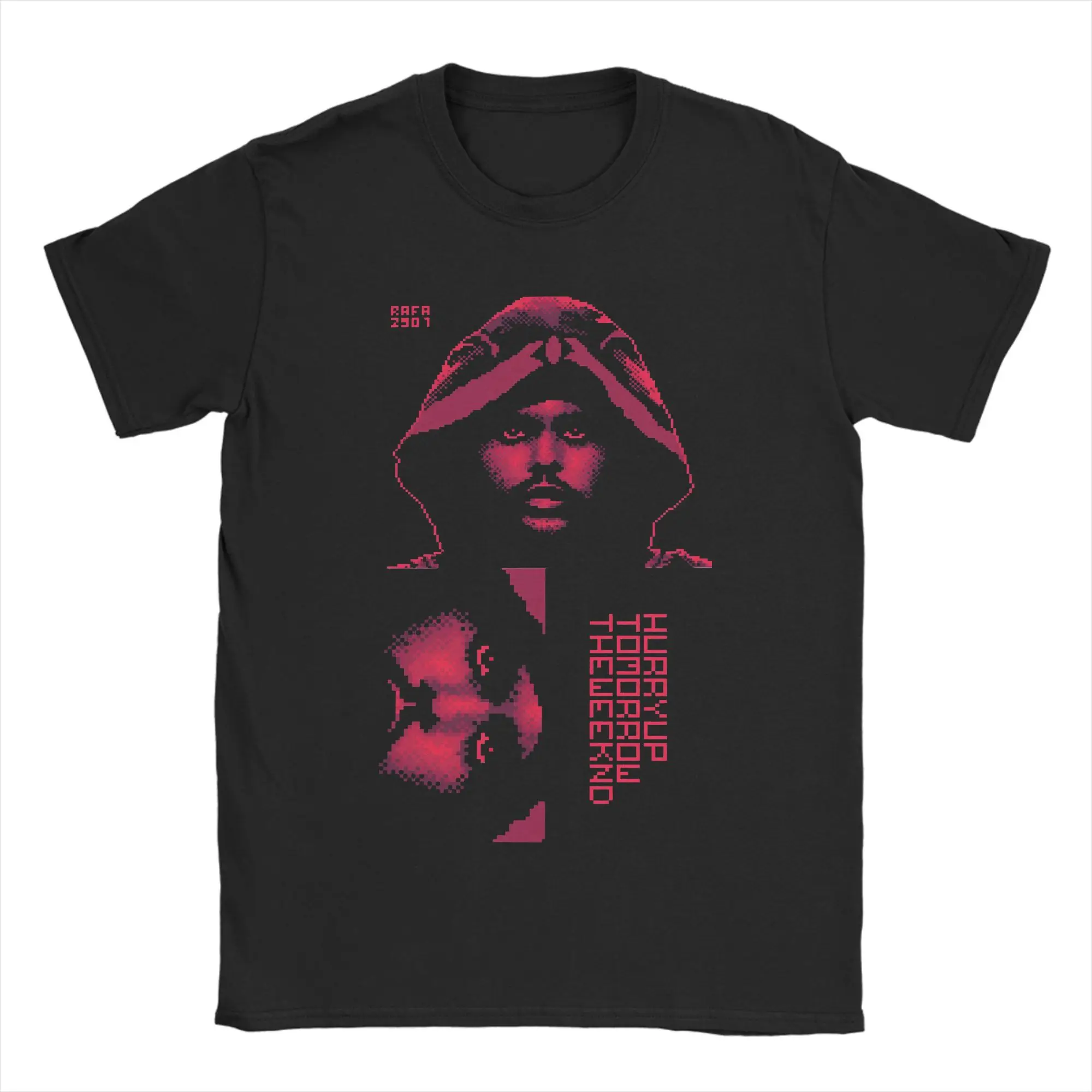 The Weeknd Pixel Art Fan T-Shirt - Hurry Up Tomorrow Tribute