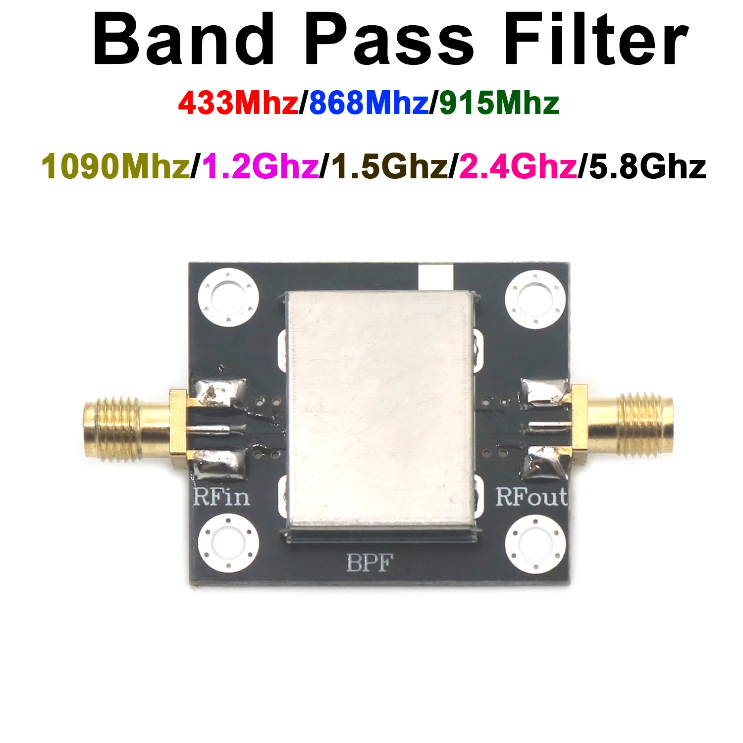 RF-BPF-Band-Pass-Filter-433Mhz-868Mhz-915Mhz-1090Mhz-1-2Ghz-1-5Ghz-2 ...