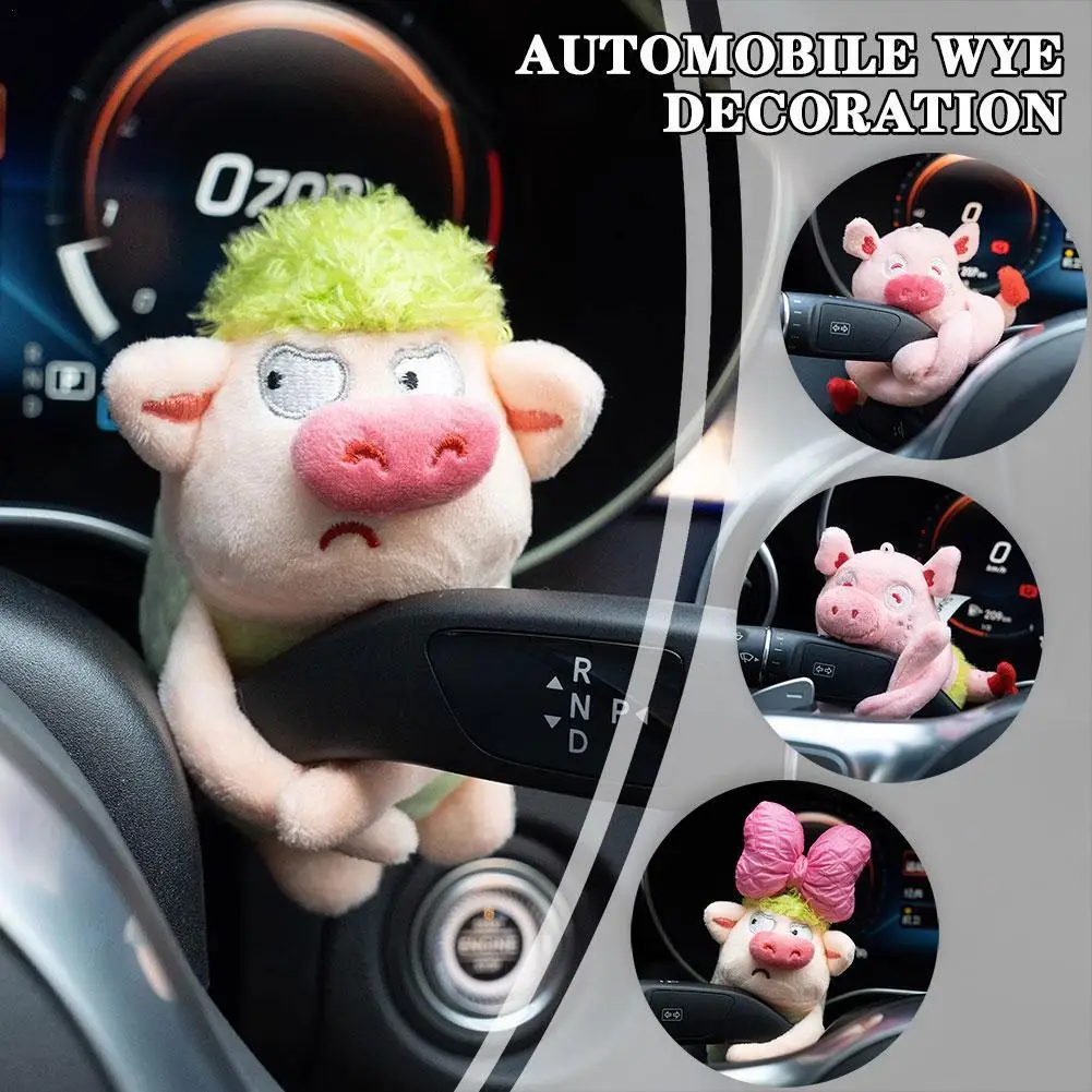 Cute-Car-Wiper-Pig-Doll-Personalized-Car-Plush-Doll-Decoration-Creative ...