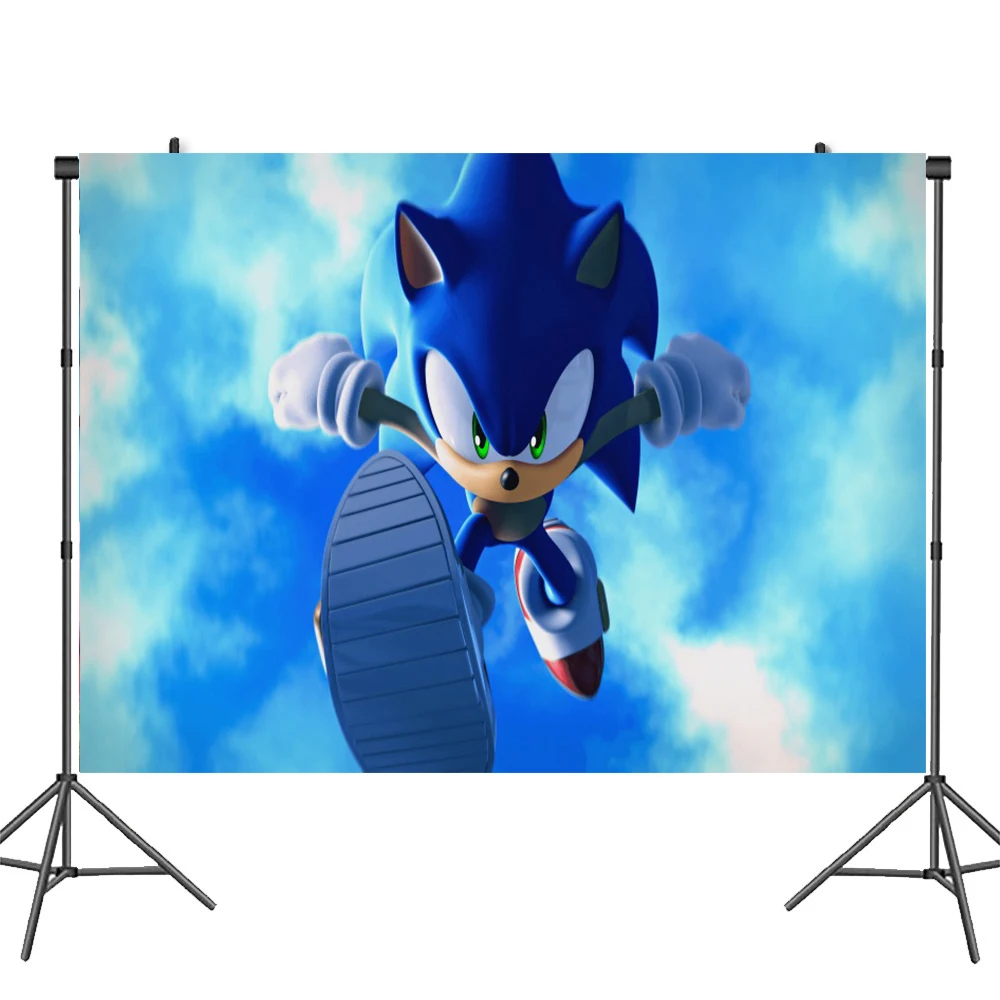 Fondo fotográfico personalizado con nombre y años de Sonic the Hedgehog ...