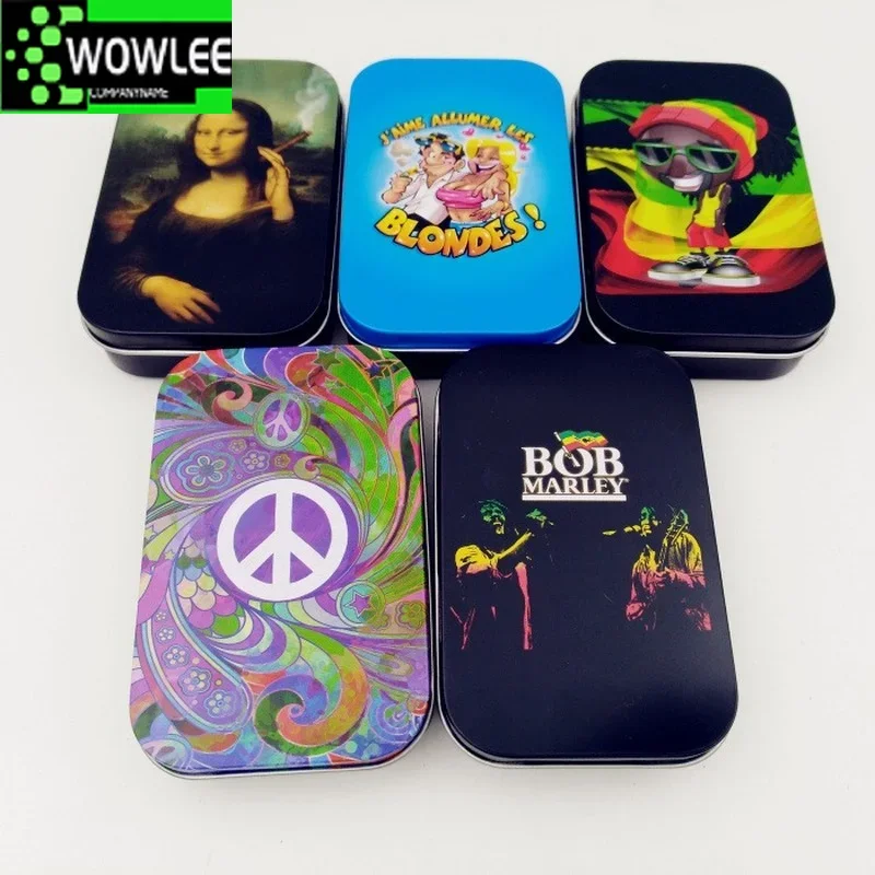Storage-Box-Fashion-Tin-Tobacco-Humidor-Rolling-Paper-Cigarettes-Cases ...