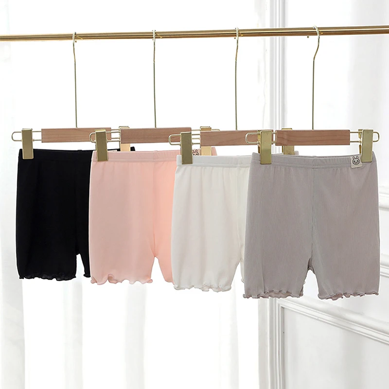 4-pieces-of-girls-safety-pants-Ice-silk-anti-slip-summer-thin-leggings ...