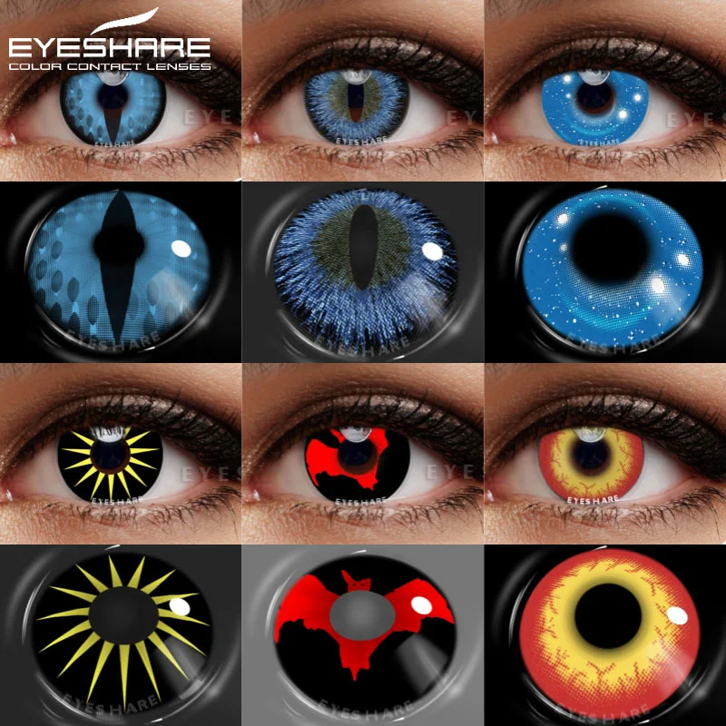 EYESHARE-1-Pair-Halloween-Cosplay-Color-Contact-Lenses-Cosplay-Anime ...