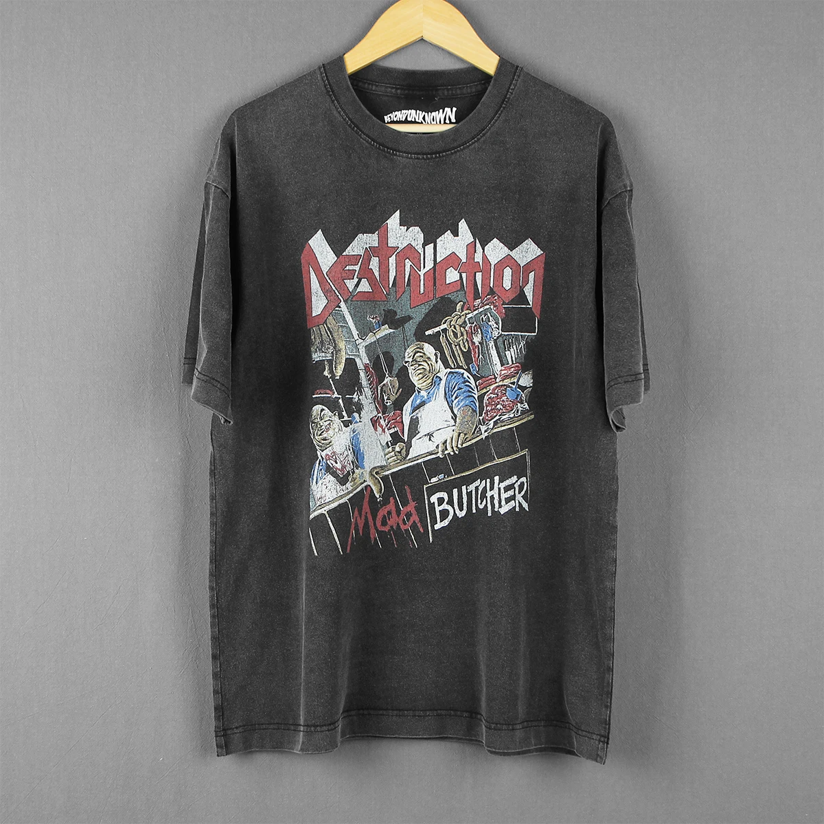 Destruction-Mad-Butcher-T-Shirt-Thrash-Metal-Sodom-Kreator-Retro-Men-s ...