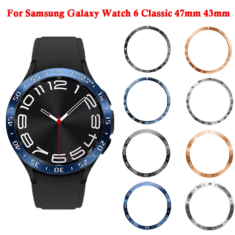Metal-Rings-For-Samsung-Galaxy-watch-6-Classic-47mm-43mm-Metal-Bezel ...