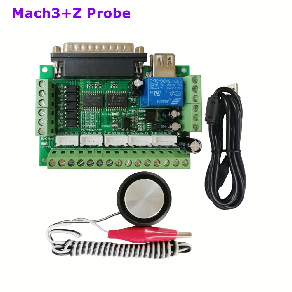 mach3 cnc controller 5 axis mach 3 interface motion card breakout board engraving cutting ...