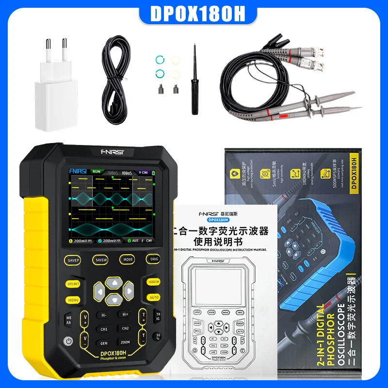 FNIRSI-DPOX180H-Portable-Fluorescent-Screen-Digital-Oscilloscope-180 ...