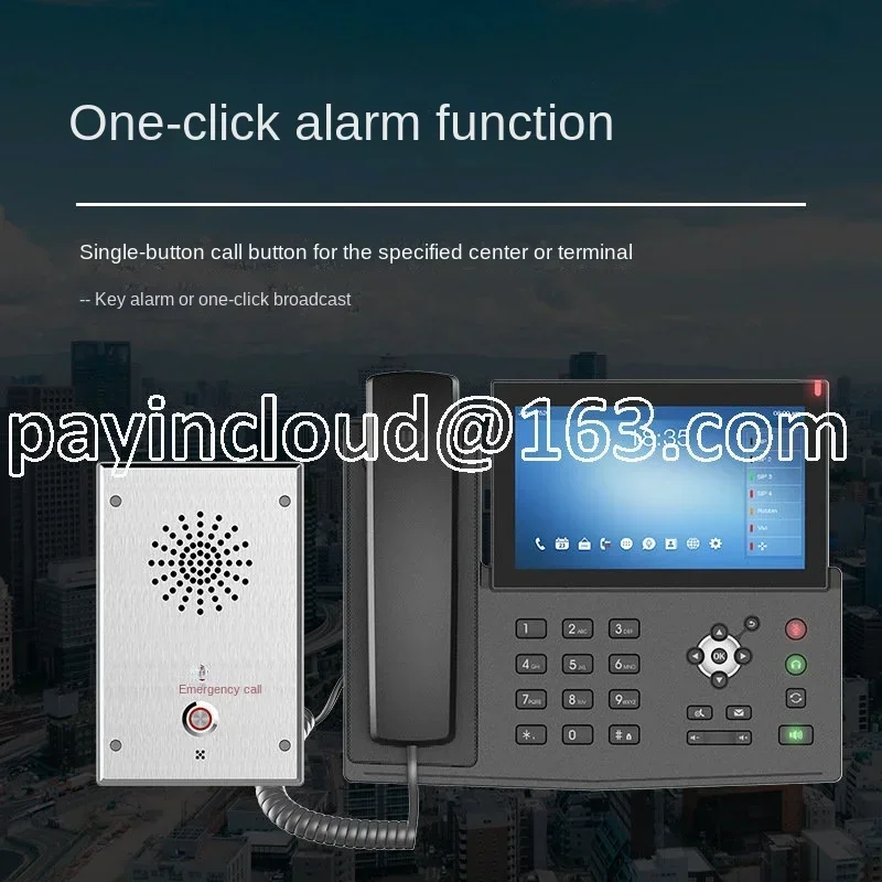 IP Telephone Wan Sip Lan Internal Line Beeper Intercom System Business ...