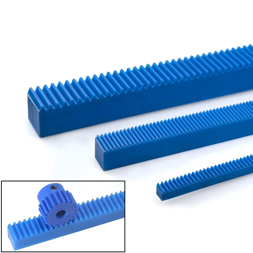 Estante-de-engranaje-recto-de-nailon-azul-piezas-de-transmisi-n-CNC-de ...