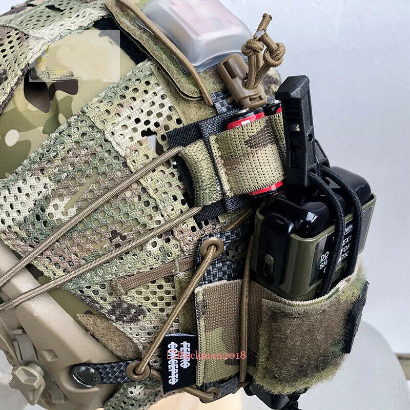 Helmet-NVG-Lanyard-Fixed-Strap-Hook-Loop-Elastic-Battery-Holder ...