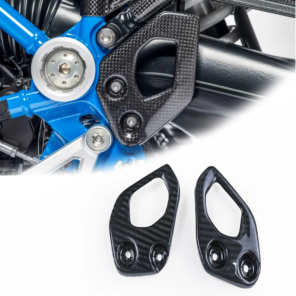 Motorcycle Accessories Dry Carbon Fiber Heel Plates Guards Footrest For ...