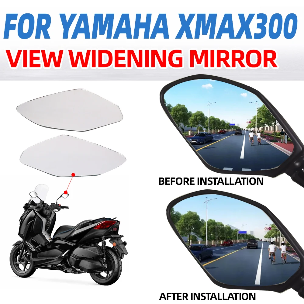 For-YAMAHA-XMAX-X-MAX-300-XMAX300-Motorcycle-Accessories-Convex-Mirror ...