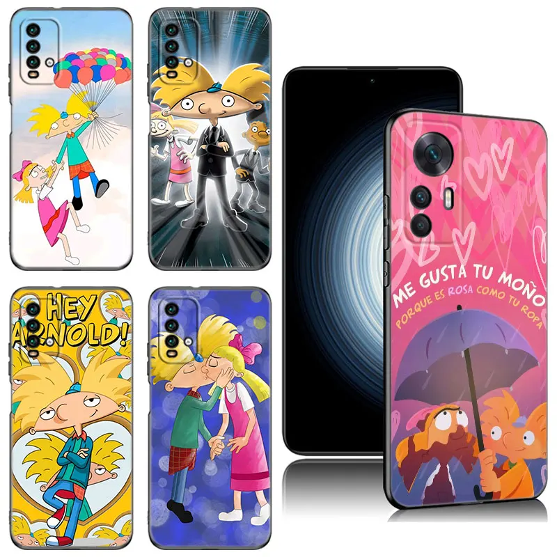 Hey-Arnolds-Black-Silicone-Phone-Case-For-Xiaomi-Redmi-7A-8A-9A-10A-11A ...