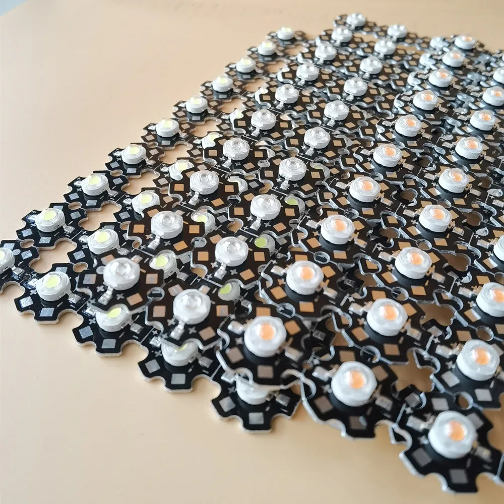 100pcs 1W 3W High Power led Diode Cold Warm White RGB UV 395nm Deep Red ...