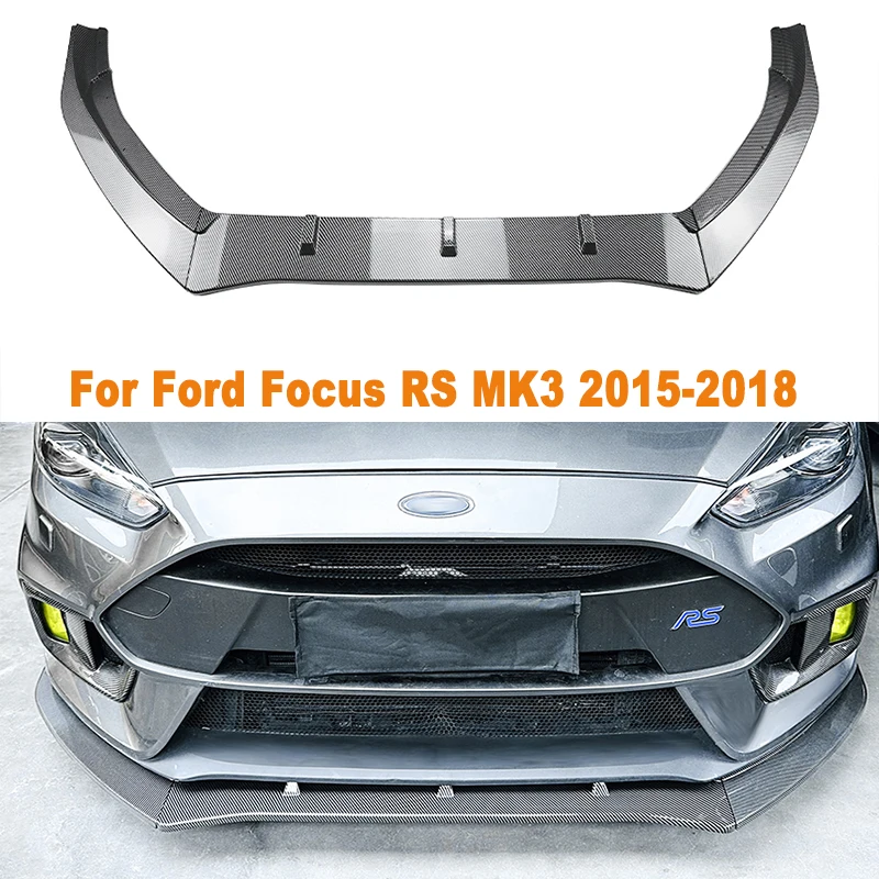 For-Ford-Focus-RS-MK3-2015-2018-Car-Front-Bumper-Lip-Splitter-Diffuser ...
