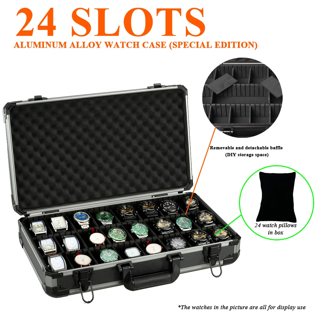 24-Girds-Luxury-Premium-Quality-Watch-Box-Aluminum-Alloy-Produc-Pattern ...