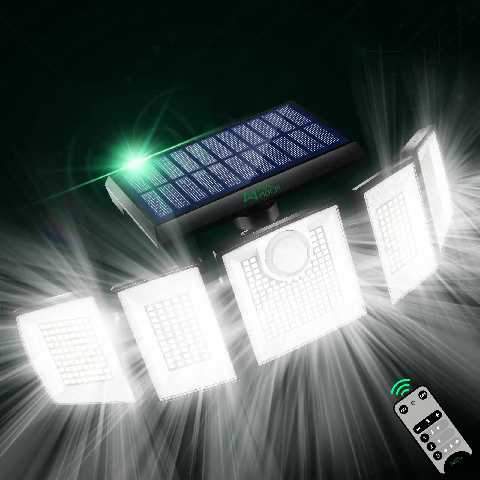 Solar-Lights-Outdoor-300-LED-Solar-Outdoor-Lamp-Waterproof-Separated ...
