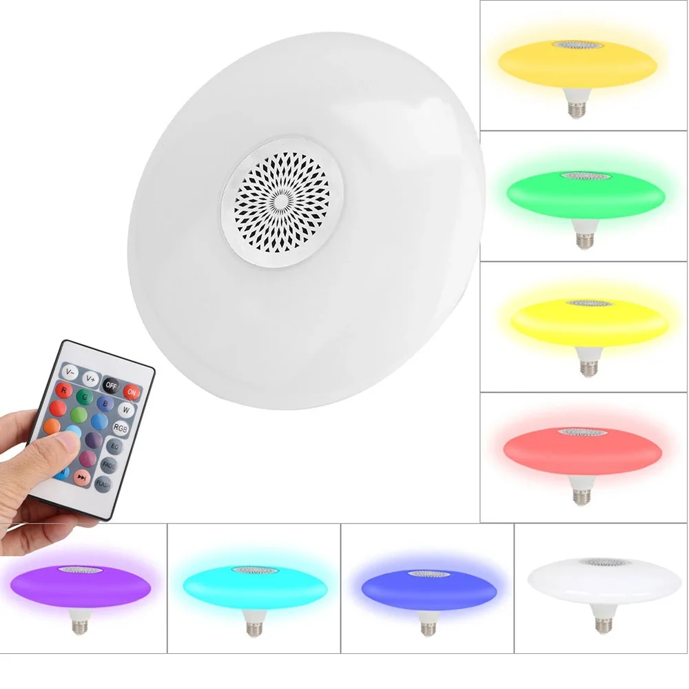 18W-RGB-Bluetooth-Music-UFO-led-lights-Smart-Remote-Control-E27-ceiling ...