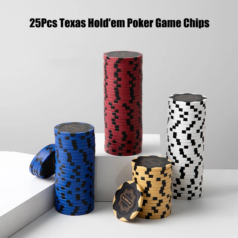 Texas holdem fichas de jogo conjunto de 25 pe as argila poker multi texas-holdem-fichas-de-jogo-conjunto-de-25-pe-as-argila-poker-multi