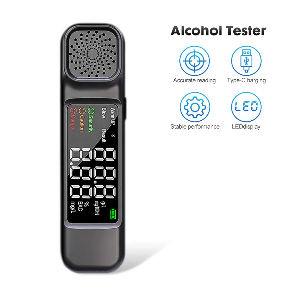 Professional Home Alcohol Breathalyzer Non-Contacting Non-Contacting ...