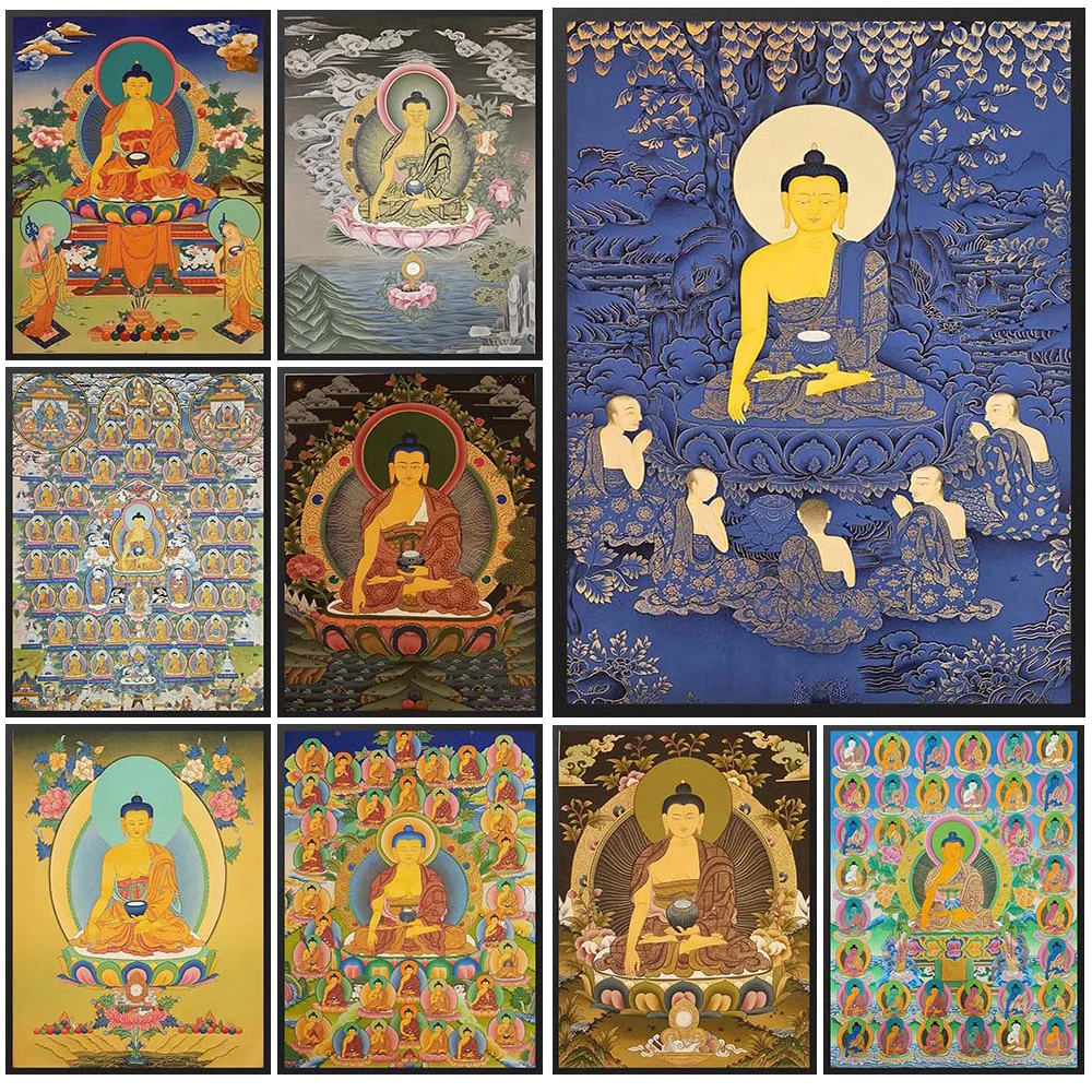 Shakyamuni Buddha Bodhisattva Buddhism Religion Prints Wall Pictures ...