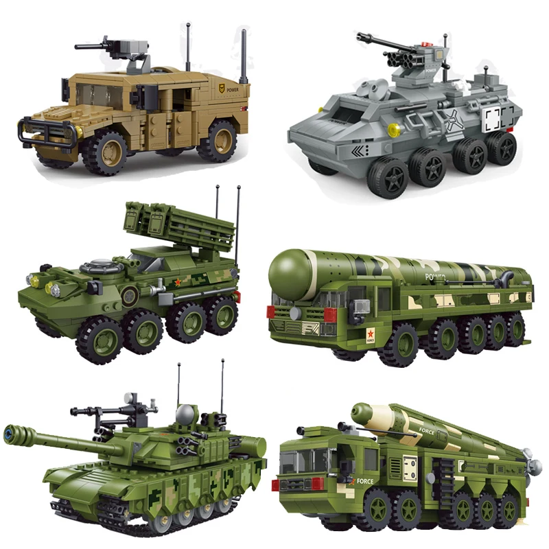 WW2-Building-Blocks-Tank-Military-Hummer-BTR-82A-Wheeled-Armored ...