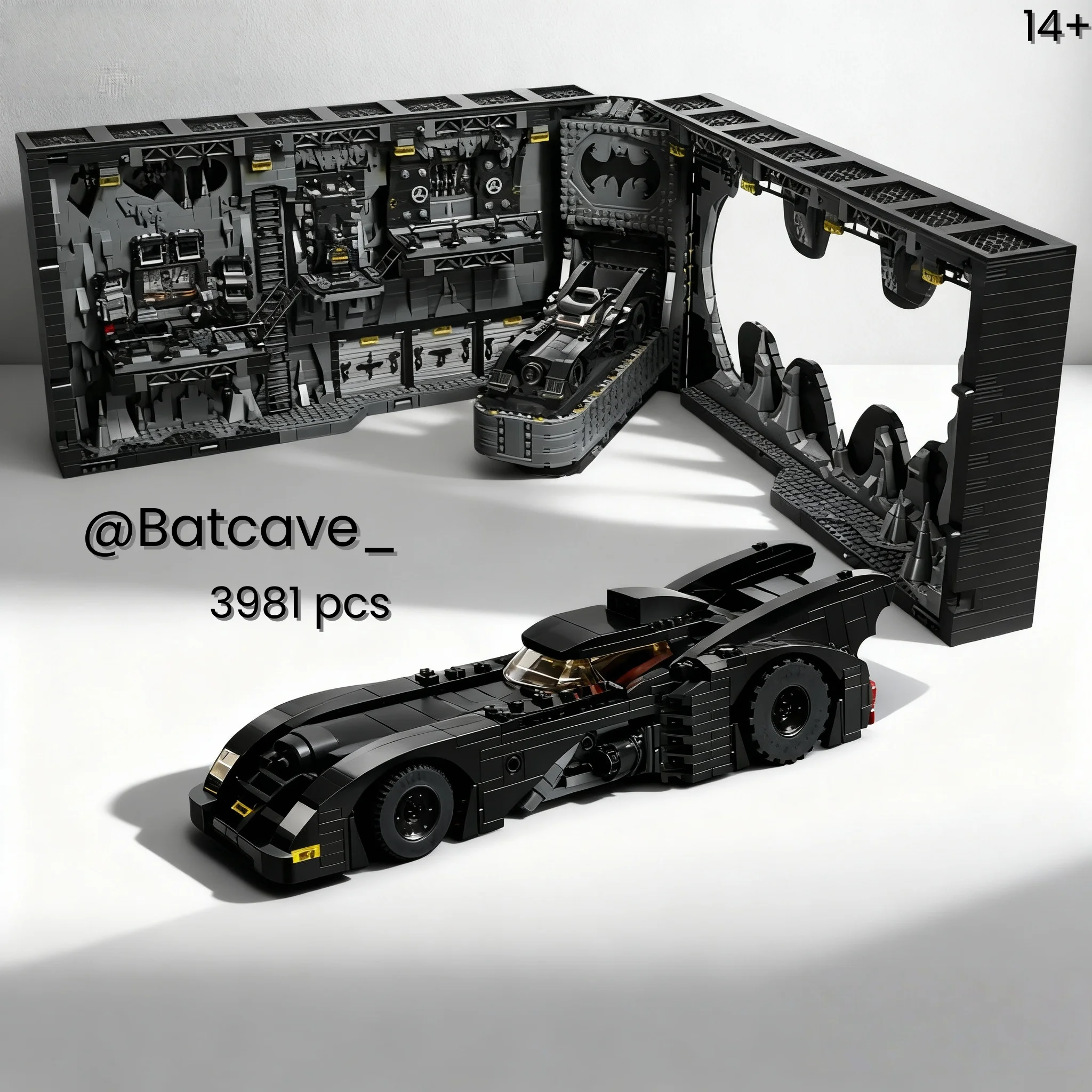 Express Shipping 3981pcs Batcave Shadow Box Classic Model Building ...