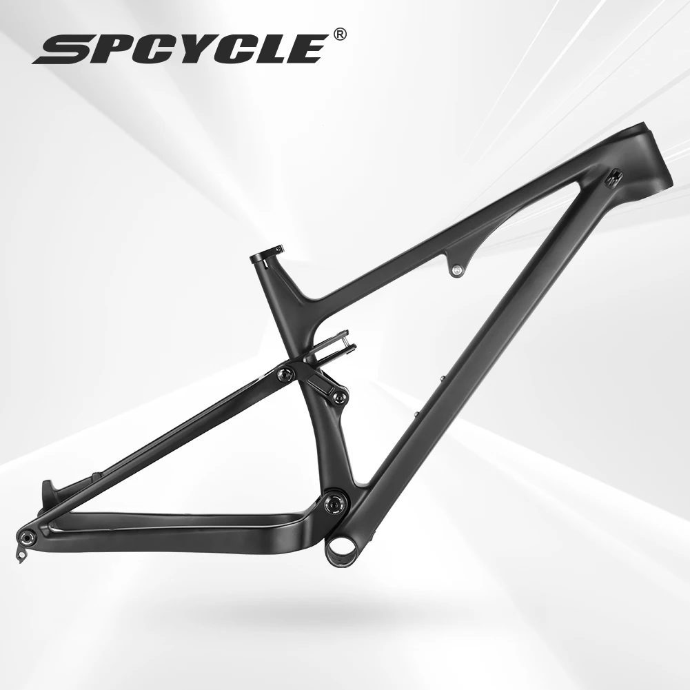 2023 Spcycle Full Suspension Carbon MTB Frame 29er Boost XC Trial Cross Country Mountain Bike ...