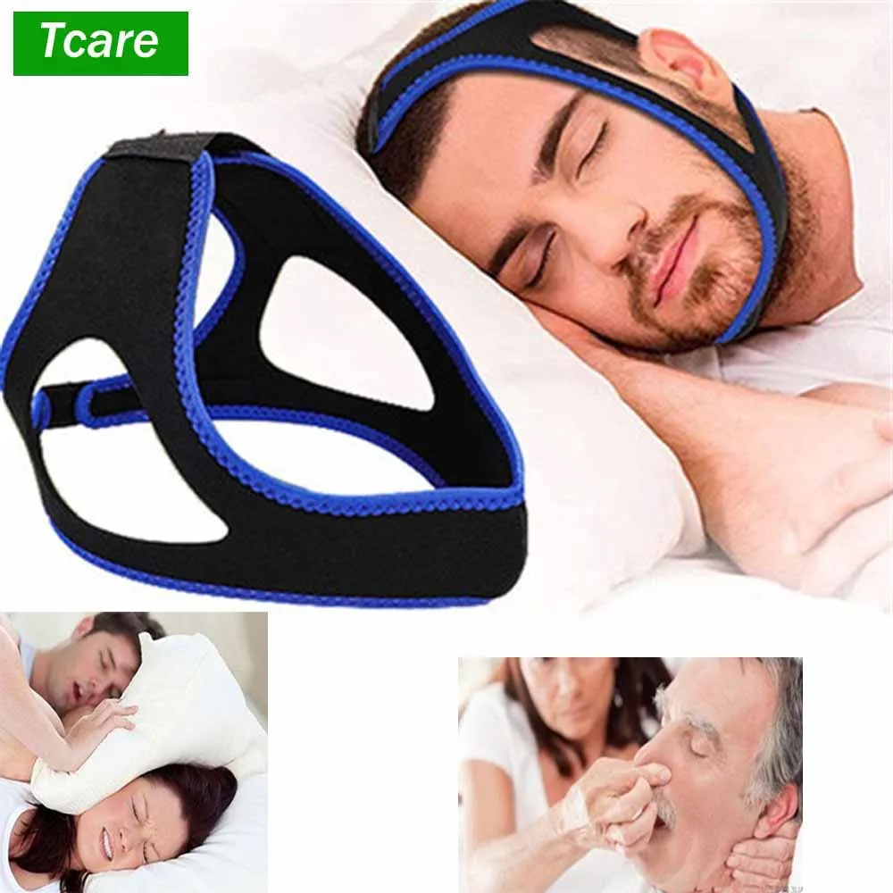 Tcare Anti Snore Chin Strap Stop Snoring Snore Belt Sleep Apnea Chin ...