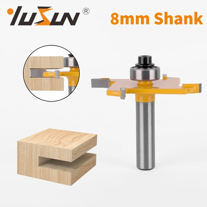 YUSUN-8MM-Shank-Z4-T-Type-Slotting-Bit-Router-Bit-Woodworking-Milling ...