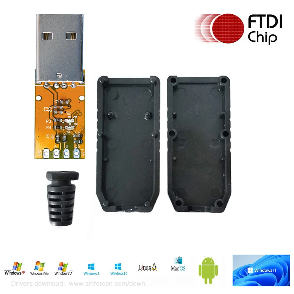Ftdi Ft232r Usb To Rs485 Uart Serial Converter Pcb - Pc Hardware Cables ...