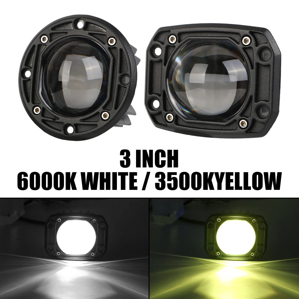 6000K-White-3500K-Yellow-for-Jeep-Car-Truck-Off-Road-4x4-12V-24V ...