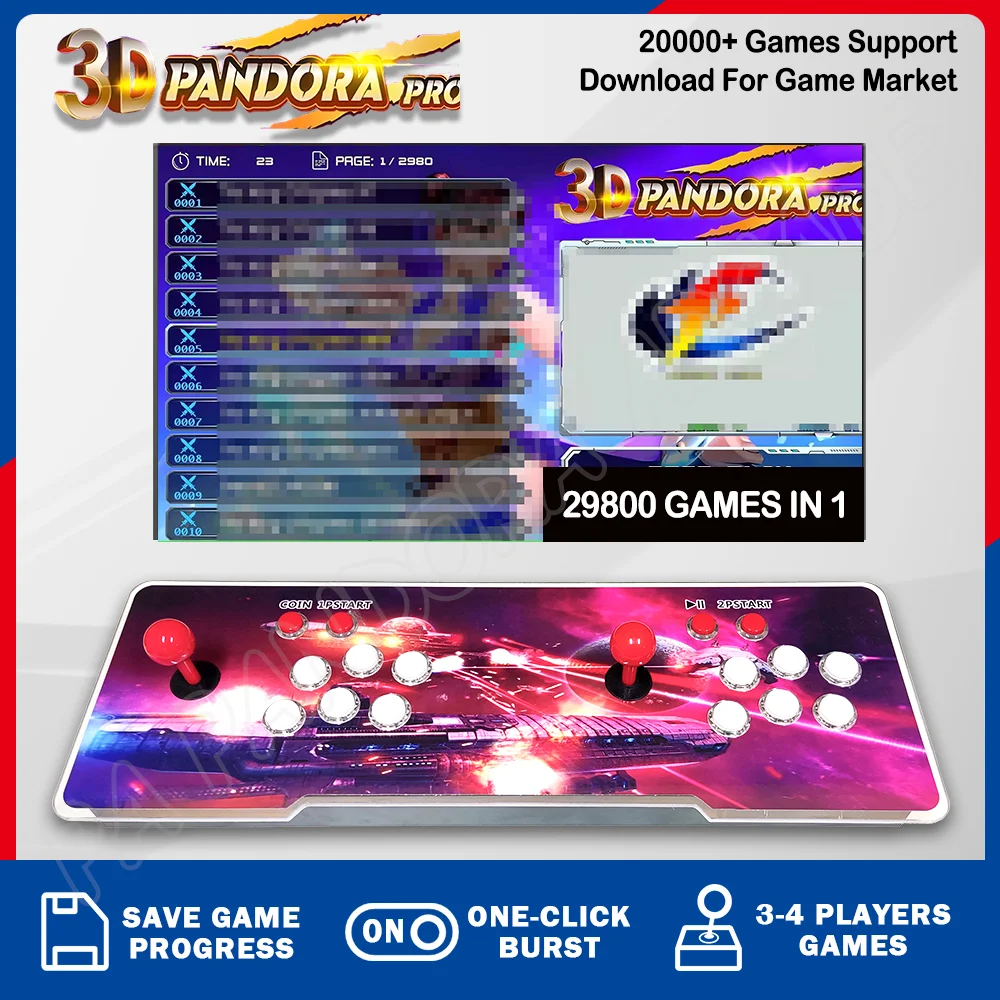 2024-Pandora-Pro-box-29800-in-1-3D-video-arcade-game-console-2-players ...