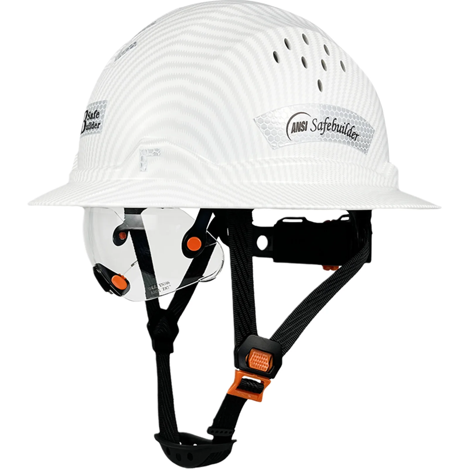 Full-Brim-Hard-Hat-With-Visor-For-Engineer-Construction-Work-Cap-For ...