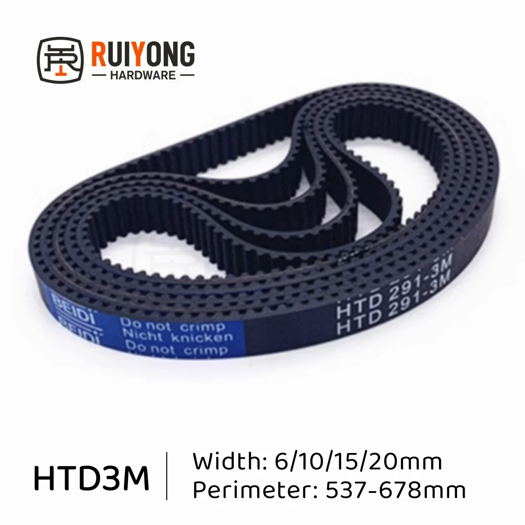 HTD3M-Timing-Belt-Pitch-3mm-Width-6-10-15-20mm-Perimeter-537-678mm ...