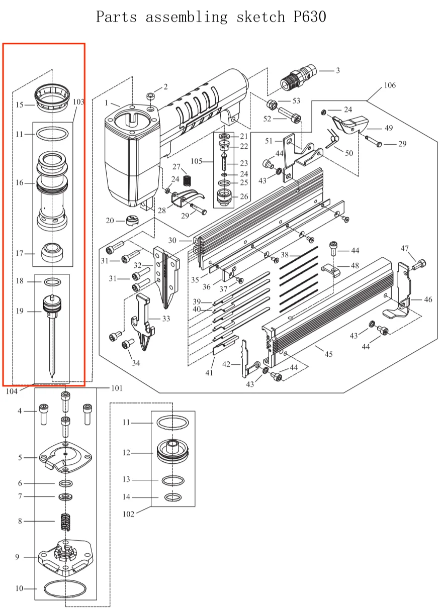 1pcs-Pneumatic-Headless-Pinner-gun-Nailer-Firing-Pin-Spare-Parts-for ...