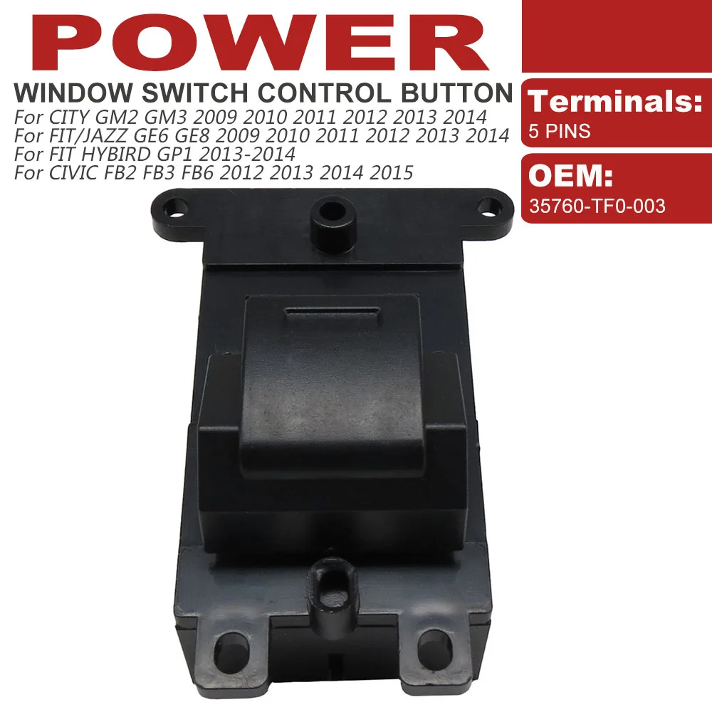 Car-Power-Window-Control-Switch-Regulator-Button-For-CITY-GM2-GM3-JAZZ ...