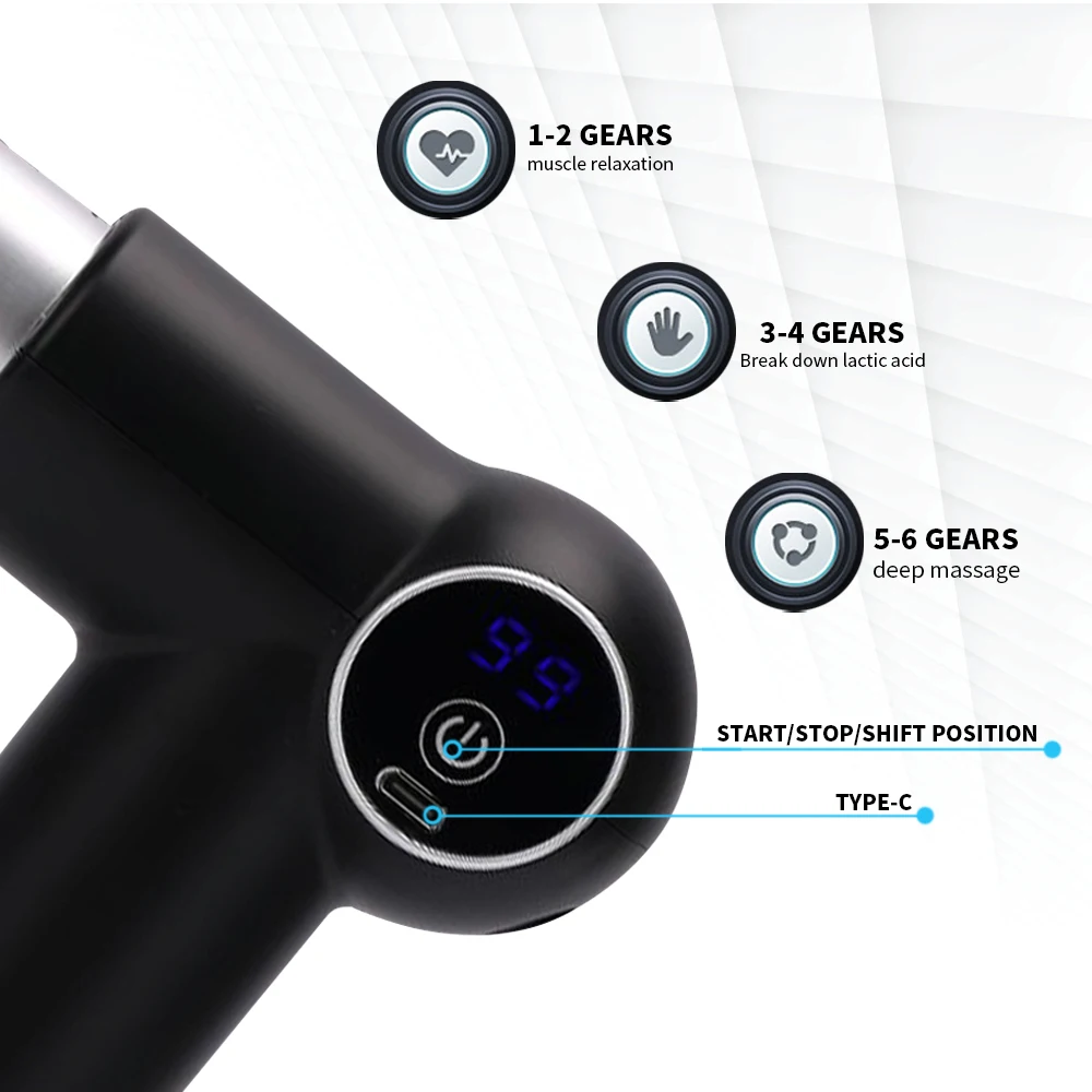Massage Gun Display Muscle Neck Electric Massager – AllFitness.Solutions