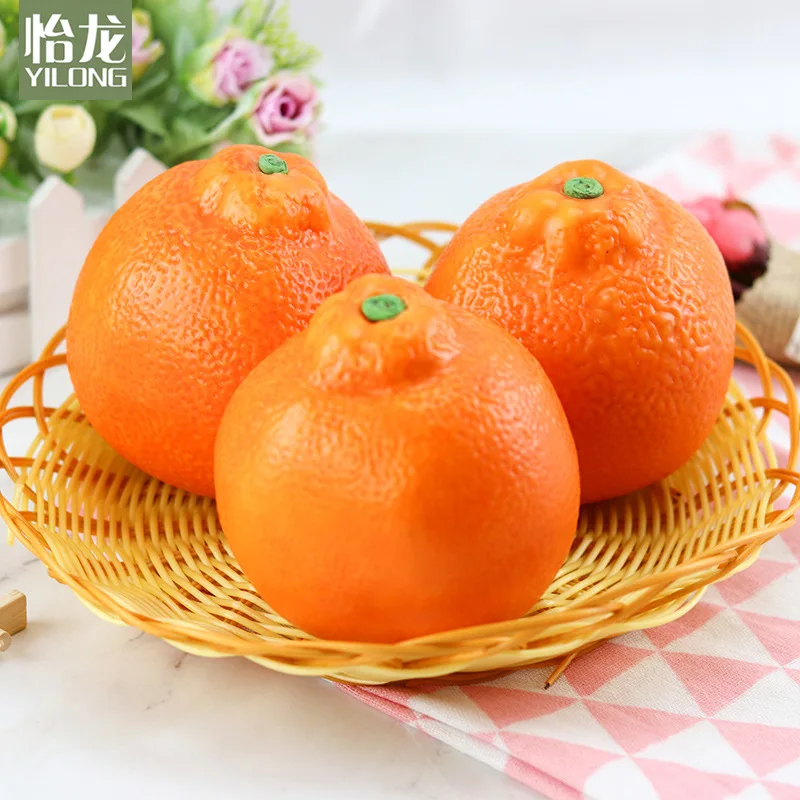 Fruta de alta simulación de 145g, modelo de fruta falsa naranja feo ...