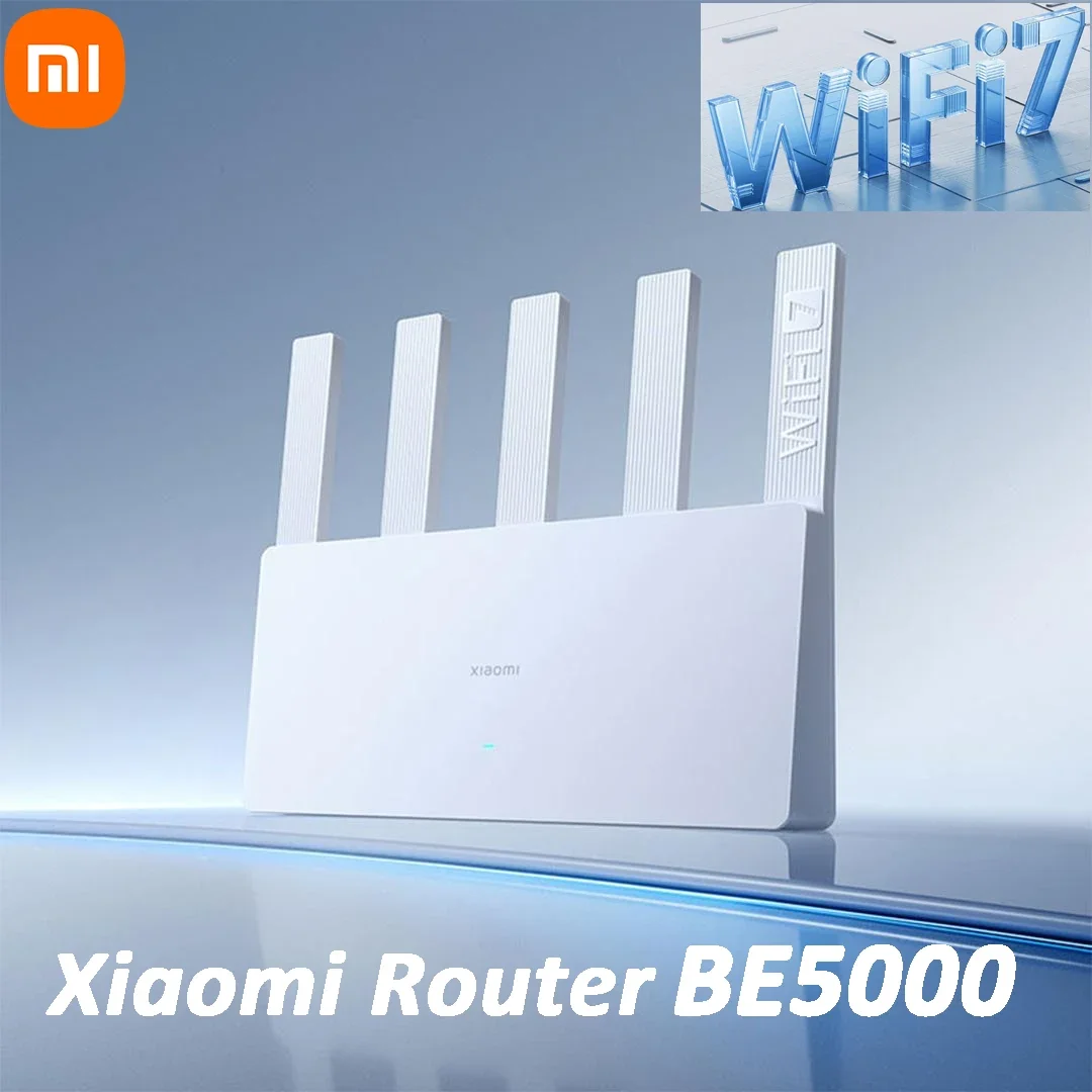 XIAOMI-Router-BE5000-WiFi-7-5011Mbps-2-4G-2-5GHz-Network-Port-512MB ...