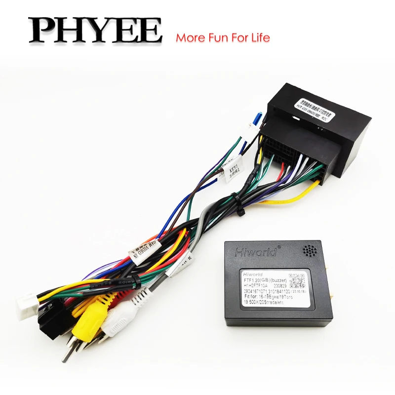 Wiring-Harness-CAN-Bus-Decoder-Car-Android-16-Pin-Plug-to-52-Pin ...